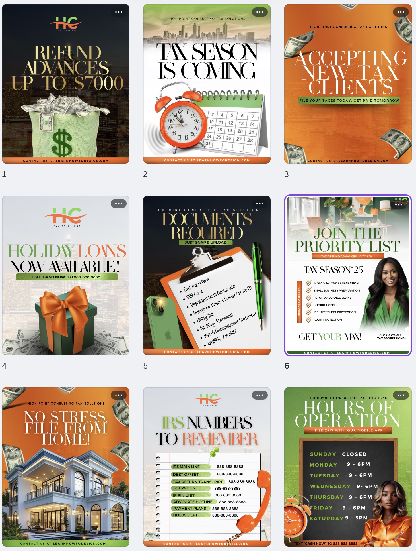 Flyer Templates for Tax Pros - Virtual Tax Boss Academy